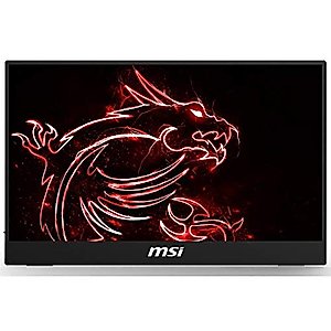 MSI Frameless Bezel Glass Surface 1920 X 1080 USB/HDMI Smart Cover Included IPS Portable Monitor (Optix MAG161V),Black