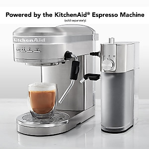 KitchenAid Automatic Milk Frother Metal Espresso, 17 oz, Brushed Stainless