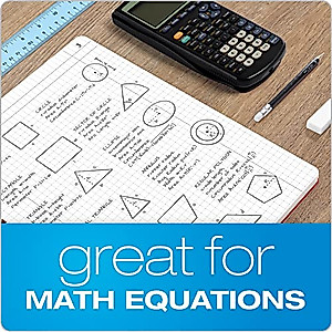 Tops TOP35061 Computation Book, 11.75 x 9.5 Inches, Double Wire, 152 Numbered Pages, Quadrille Ruled, 76 Sheets, Buff, (35061)