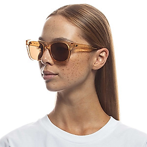 Le Specs Petty Trash Sunglasses, Blonde/Brown Mono Polarized, One Size