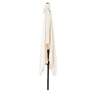 Pure Garden 50-LG1277 Rectangular Patio Umbrella, Beige