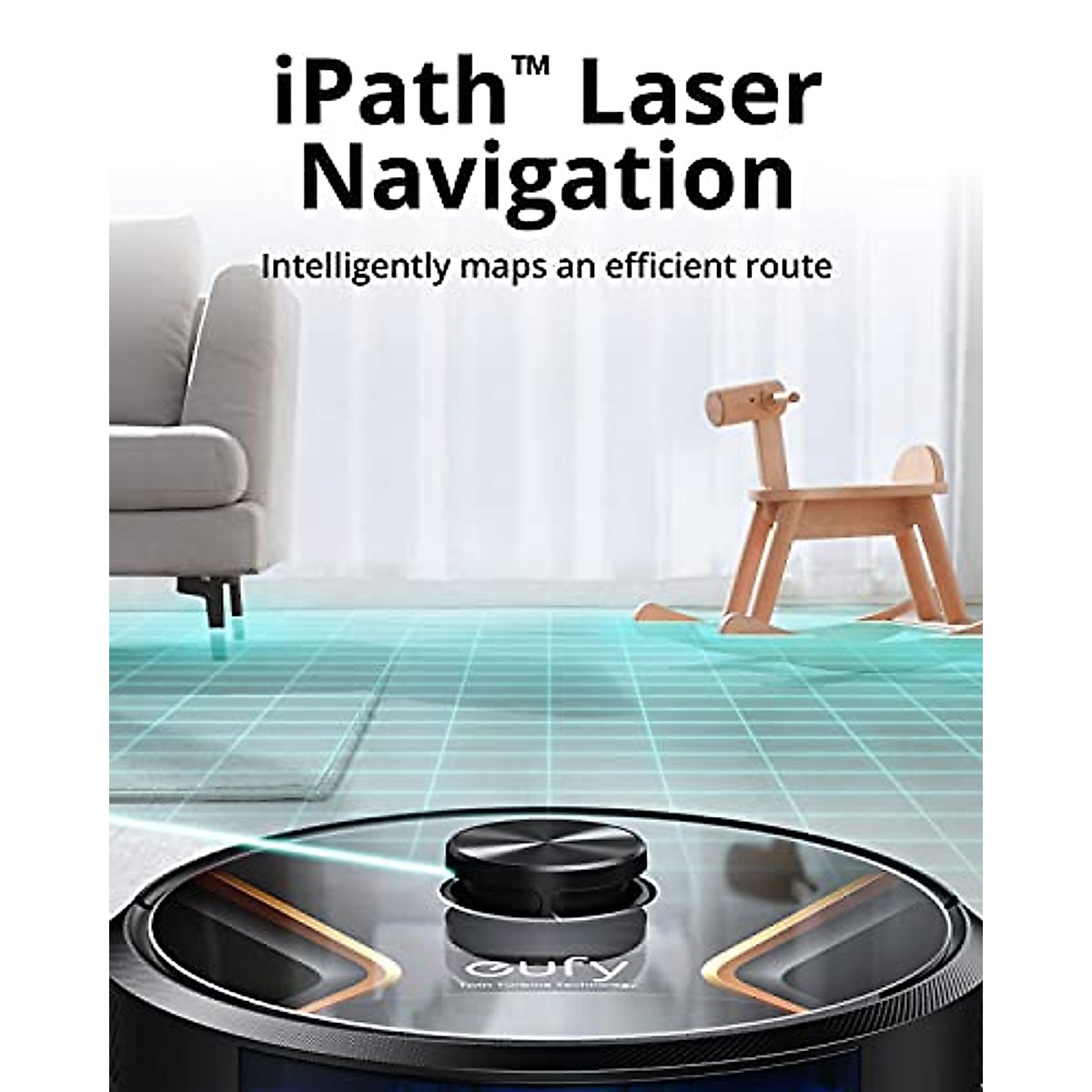 eufy by Anker, RoboVac X8 Hybrid, Robot Vacuum and Mop Cleaner with iPath Laser Navigation, Twin-Turbine Technology generates 2000Pa x2 Suction, AI. Map 2.0 Technology, Wi-Fi, Perfect for Pet Owner