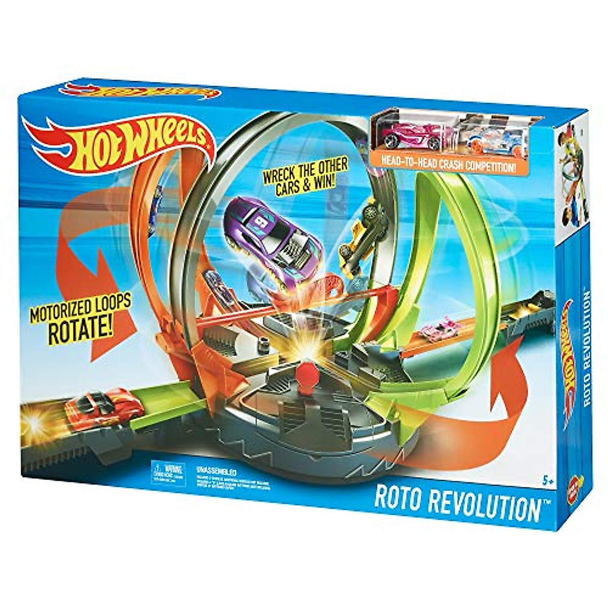 Hot Wheels Roto Revolution Track Set, multi color (FDF26)