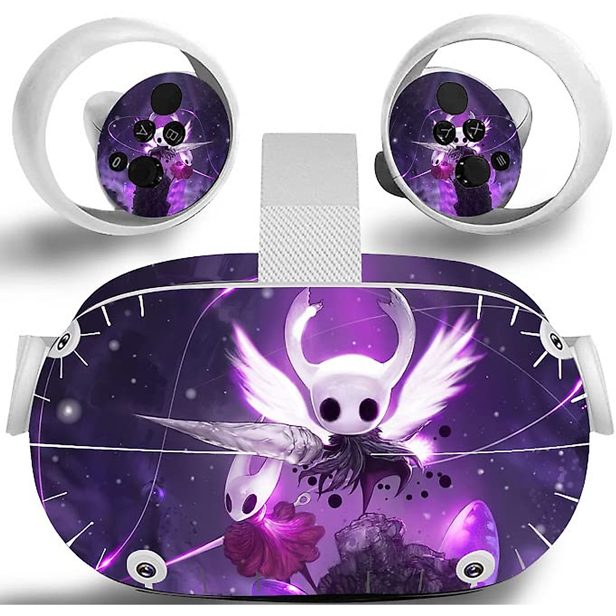 Oculus Quest 2 VR Headset and Controller Sticker - Shadow Knight - Vinyl Decal Skin for VR Headset and Controller, Virtual Reality Protective Accessories