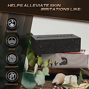 Bossman Men's Bar Soap 4 in 1 Beard Wash, Shampoo, Body Wash and Conditioner, 4 oz