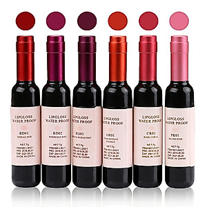 6 Colors/Set Wine Lipstick, Long Lasting Waterproof Lip Tint Set, Matte Lip Gloss Lipsticks Lip Stain