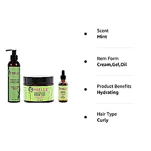 Mielle Rosemary Mint Styling Product Combo (CREAM&GEL&OIL)