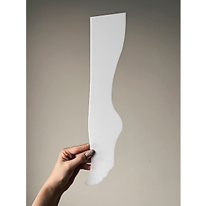 Acrylic plastic henna hand template for practice temporary tattoo mehendi heena body art, White