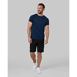 32 Degrees Cool Men’s Active T-Shirt | Raglan Short Sleeve | Quick Dry | Anti-Odor, Navy Space Dye, X-Large