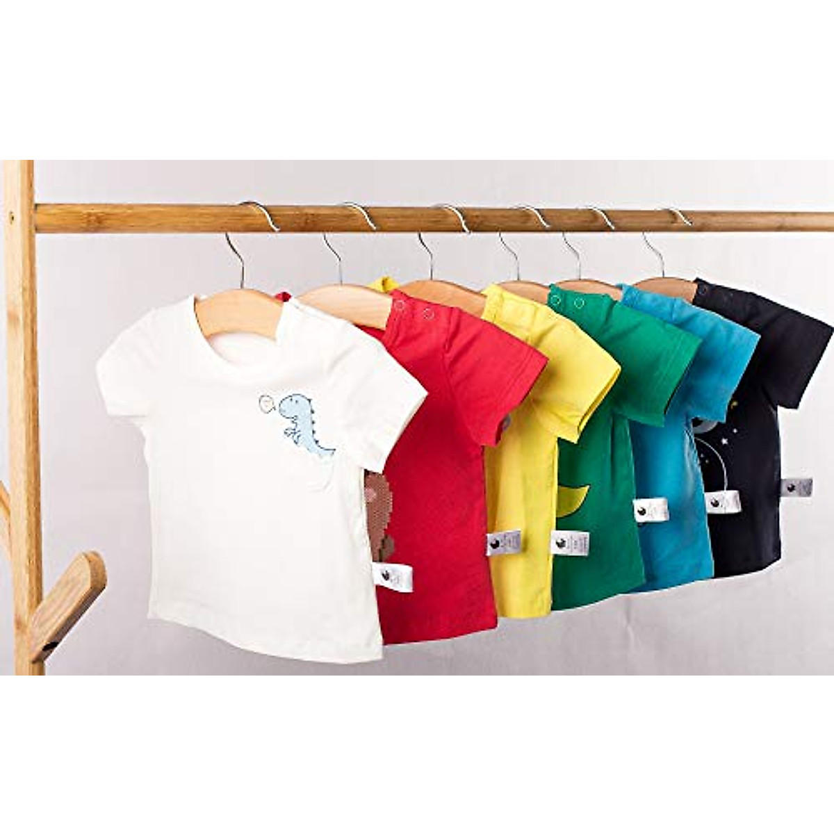 COTTON FAIRY Baby Boy 7 Pack Short Sleeve Crew Tees T-Shirts 24 Months Multicoloured