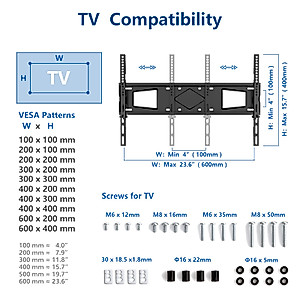 Rfiver Swivel Wood TV Stand with Mount for 32-70 Inch Flat Screen TVs, Entertainment Center with 4-Shelf Storage Cabinet for Media Console, Universal Floor TV Stand Cabinet for Home, Rustic Oak
