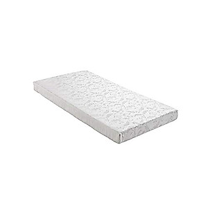 DHP Carter 6 Inch Twin Mattress with Thermobonded Core and Jacquard Cover, White