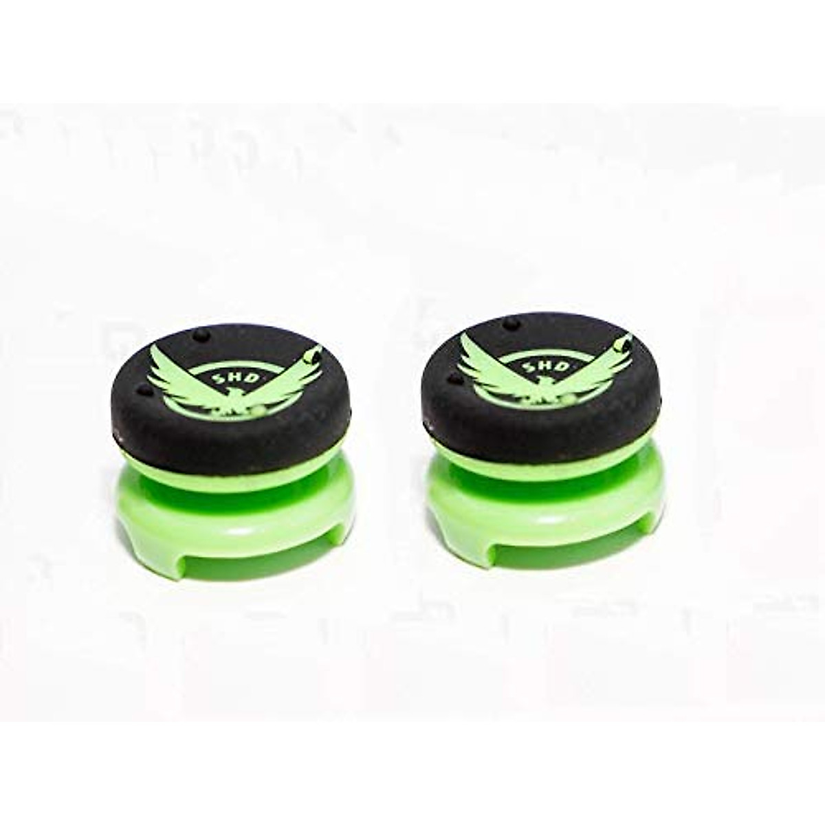 Silicone Analog Extenders Thumb Grip Stick Cap Cover Joystick Cap Thumbstick Cover Heighten Rocker Cap for Playstation 4 PS4 Xbox 360 PS3 (Green)