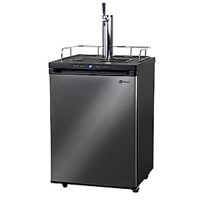 Kegco K309X-1 Keg Dispenser, 1 Faucet, Black Stainless Steel