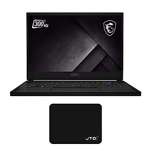 MSI GS66 15.6" FHD 300hz Gaming Laptop, Core i7-10750H, Discrete NVIDIA GeForce RTX 3080 (64GB DDR4 RAM | 2TB PCIe SSD) 1080p Webcam, RGB Keyboard, Windows 10 Bundle W/JTD Pad
