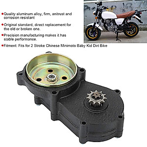Gear Reduction Box For Ssr 50Cc-Gear Box,11T T8F Double Chain 47/49CC Motor Clutch Drum Gear Box for 2 Stroke Chinese Minimoto Baby Kid Dirt Bike