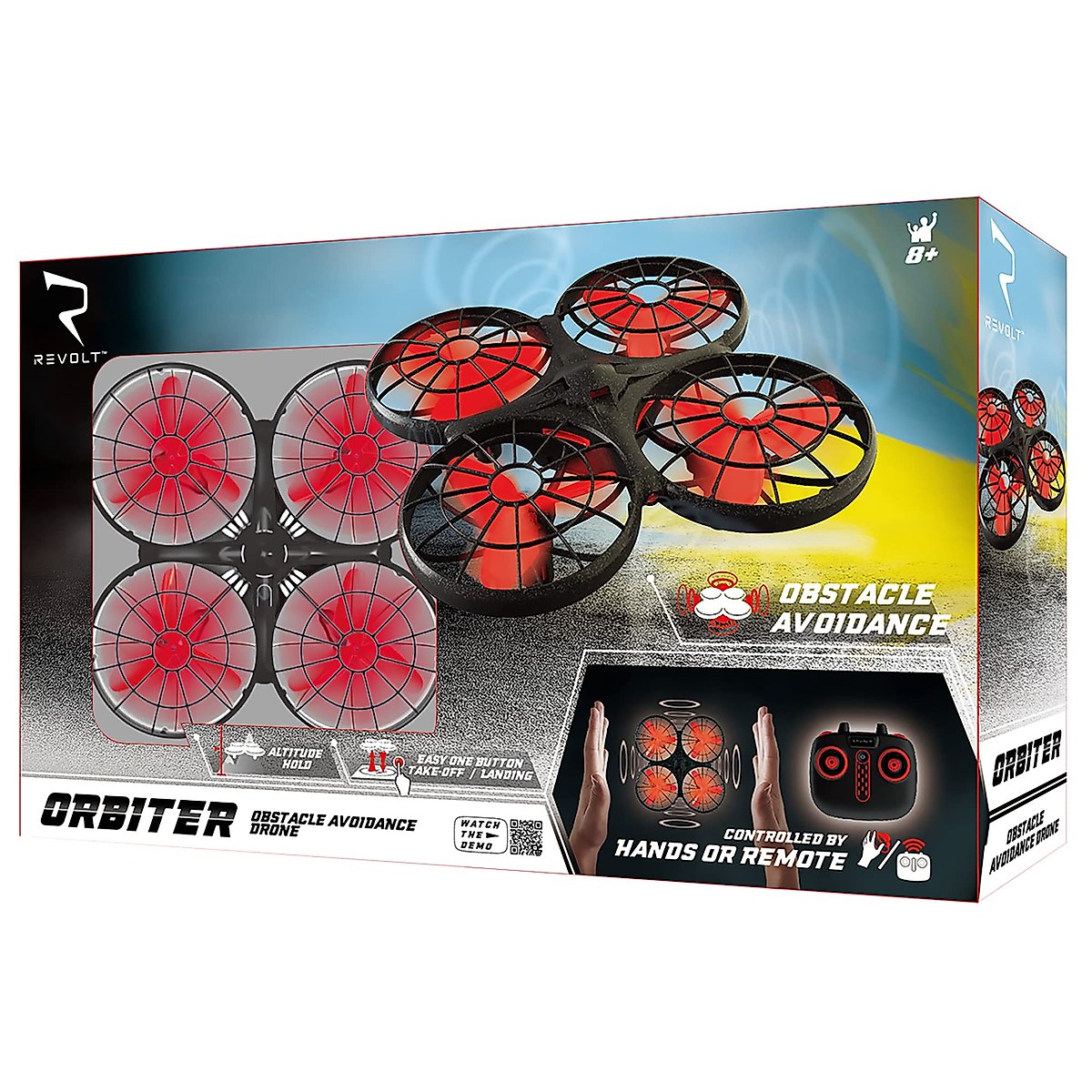 SYMA Revolt ORBITER Obstacle Avoidance Drone X26, Easy Indoor Drone for Beginners, One Key Take Off and Landing, Ages 8+