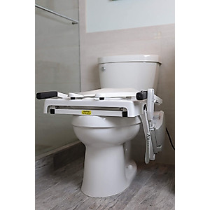 EZ-Access TILT Toilet Incline Lift, Corded Power, Elongated Seat