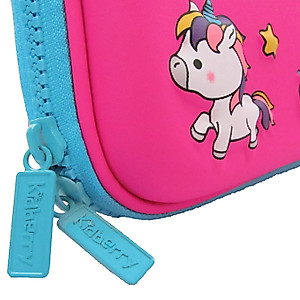 Kidberry Pencil case for kids, pencil case for kids,pencil pouch, girls pencil case for school, Cute Unicorn 3D design pencil box, Pompon is not included comes in a gift box