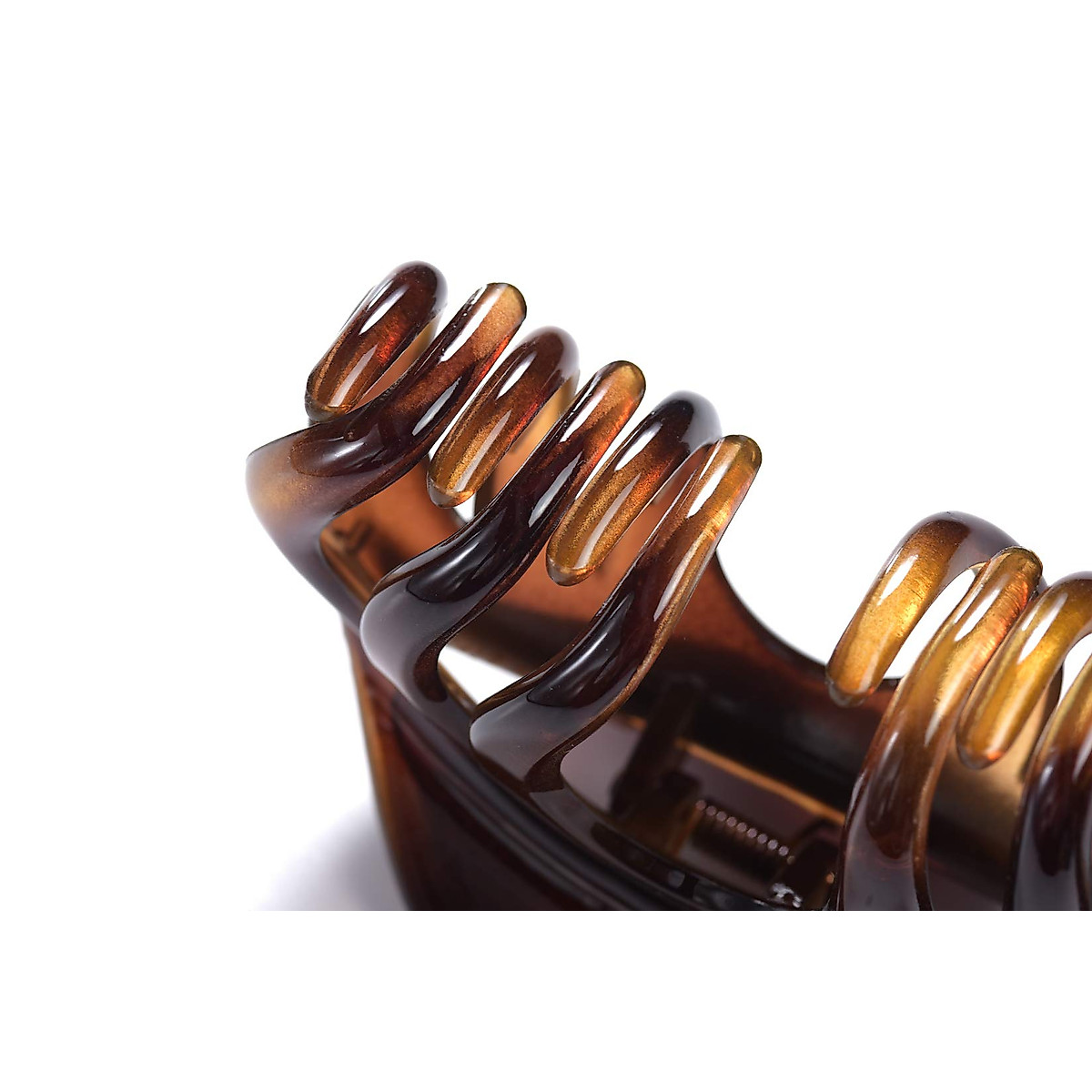 Youxuan Hair Claw for Women, 4 Inch Pretty Hair Clip, Hair Grip for Thick Hair, Coffee