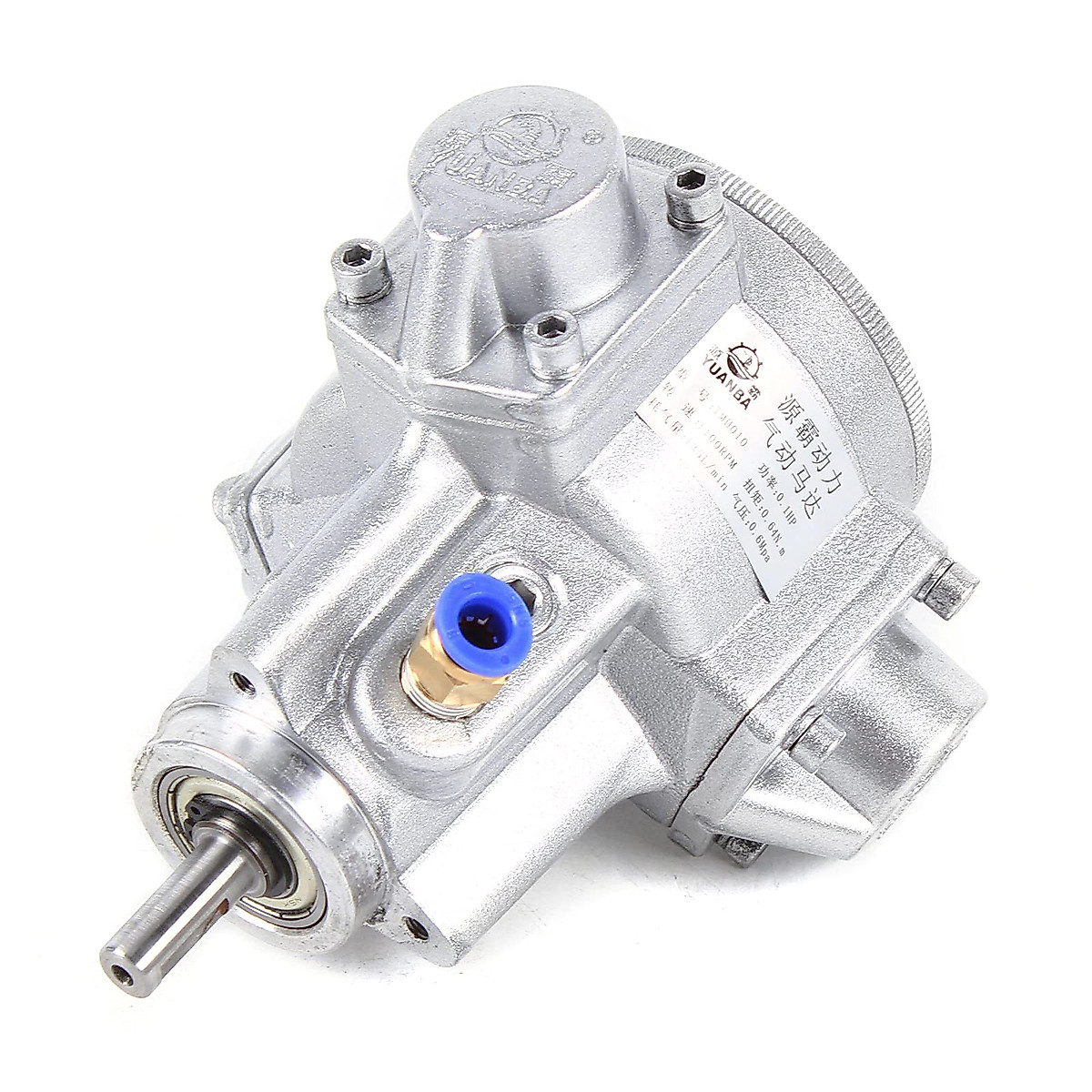 TMH010 Basic Type Piston Air Motor Mixer Air Drive Pneumatic Radial Piston 0.1HP 1100RPM 0.6Mpa Large Torque and high Efficiency