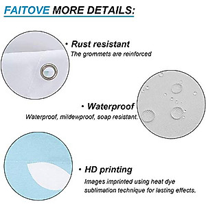 4Pcs Bandana in Red Paisley Pattern Shower Curtain Sets with Non Slip Rugs,Toilet Lid Cover and Bath Mat,Durable Waterproof Bath Curtain 71x71 12 Hooks_ZMYIXCJ