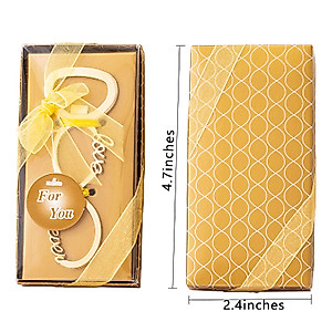 24 Pcs Love Forever Bottle Openers for Wedding Party Bridal Shower Favors Decorations Gifts or Souvenirs for Guests with Individual Gift Package (24, gold)…