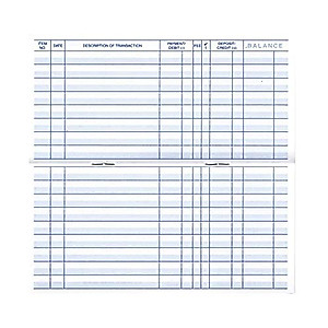 Checkbook Registers, 23-24-25 Calendars, for Personal Checkbook, Transactions Ledgers, Pack of 10