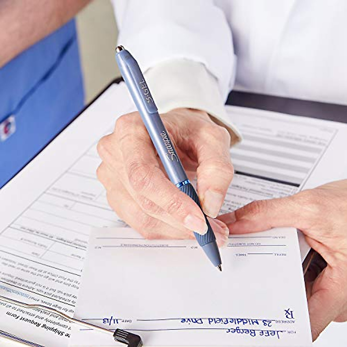 Sharpie S-Gel, Gel Pens, Medium Point (0.7mm), Black Gel Ink Pens, 12 Count