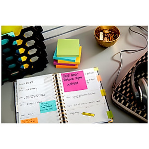 Post-it Mini Notes, 1.5x2 in, 24 Pads, America's #1 Favorite Sticky Notes, Poptimistic Collection, Bright Colors (Magenta, Pink, Blue, Green), Clean Removal, Recyclable (653-24ANVAD)