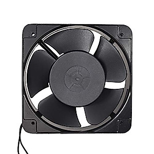 uxcell Cooling Fan 150mm x 150mm x 50mm FP-108EX-S1-B AC 220V-240V 0.22A Dual Ball Bearings