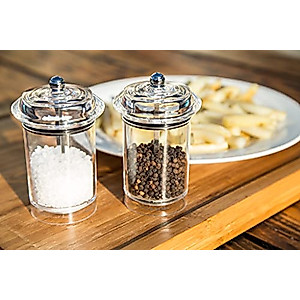 Cole & Mason H83001P Solo Clear Pepper Mill, Precision+, Acrylic, 114 mm, Single, Includes 1 x Pepper Grinder