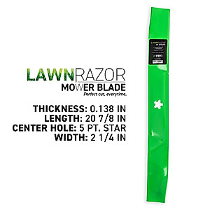 8TEN LawnRAZOR Mower Blade Set for AYP Husqvarna LT LTH 130 1542 1842 42 Inch Deck 134149 138971 138498 532134149 (Mulching)