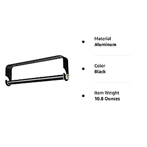 ORLESS Adhesive Paper Towel Holder Under Cabinet & Wall Mount, No Drilling Suitable for Kitchen Bathroom - Black