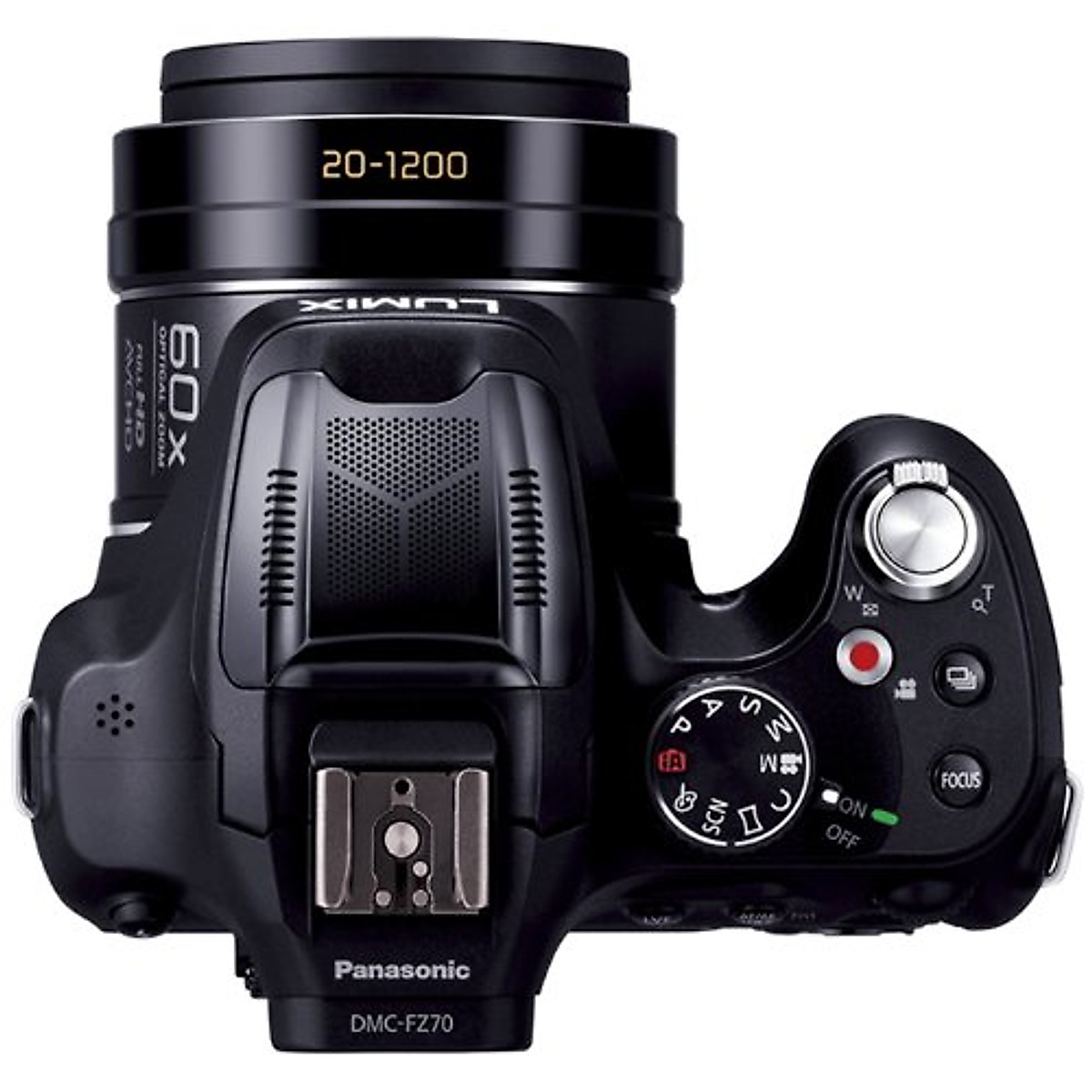 Panasonic LUMIX DMC-FZ70 16.1 MP Digital Camera with 60x Optical Image Stabilized Zoom and 3-Inch LCD (Black) - International Version (No Warranty)