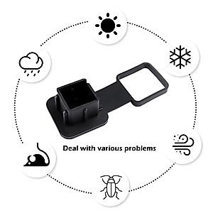 Universal Tow Hitch Cover Replacing 2”Hitch,Rubber Dust Cap&Car Decoration,Trailer Hitch Cover Compatible with Toyota Ford Chevrolet Nissan Dodge Ram Class 3 III and 4 IV Receivers