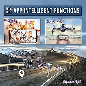 le-idea Brushless Motor Drone with 2 Camera for Adults 4K, 360° Obstacle Avoidance Drone with Camera 4K 5G WiFi FPV Quadcopter for Beginners Drone with Camera for Adults IDEA31P Drone
