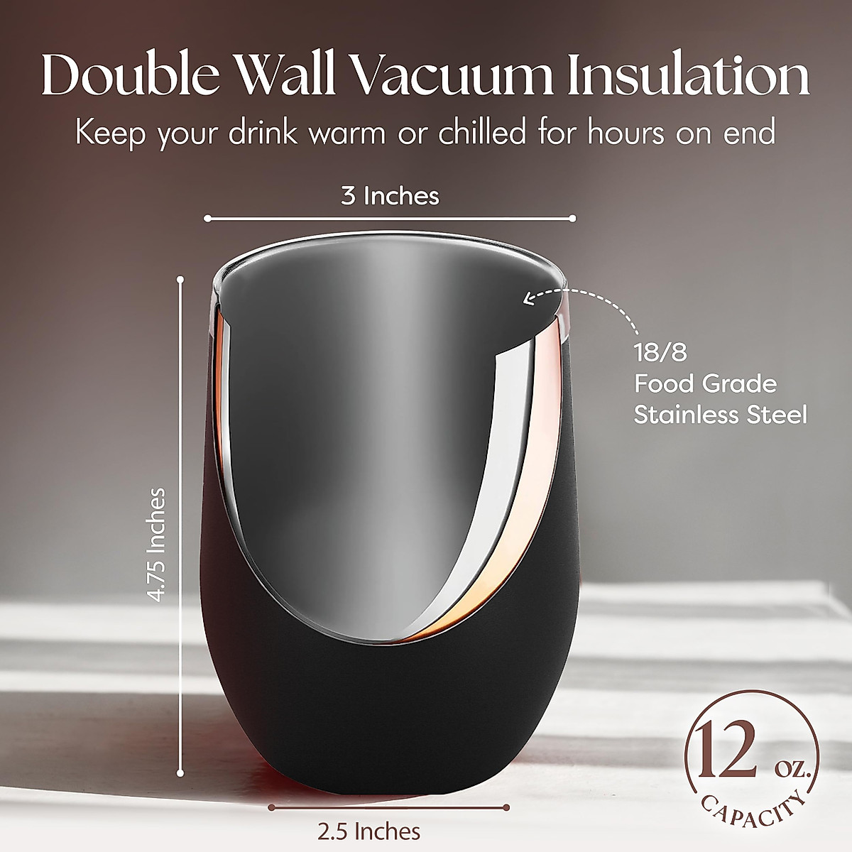 You Are The Best Thing I Ever Found on The Internet Engraved Insulated Stainless Steel Wine Tumbler with Lid 12 oz. Gift for Couples (Black)