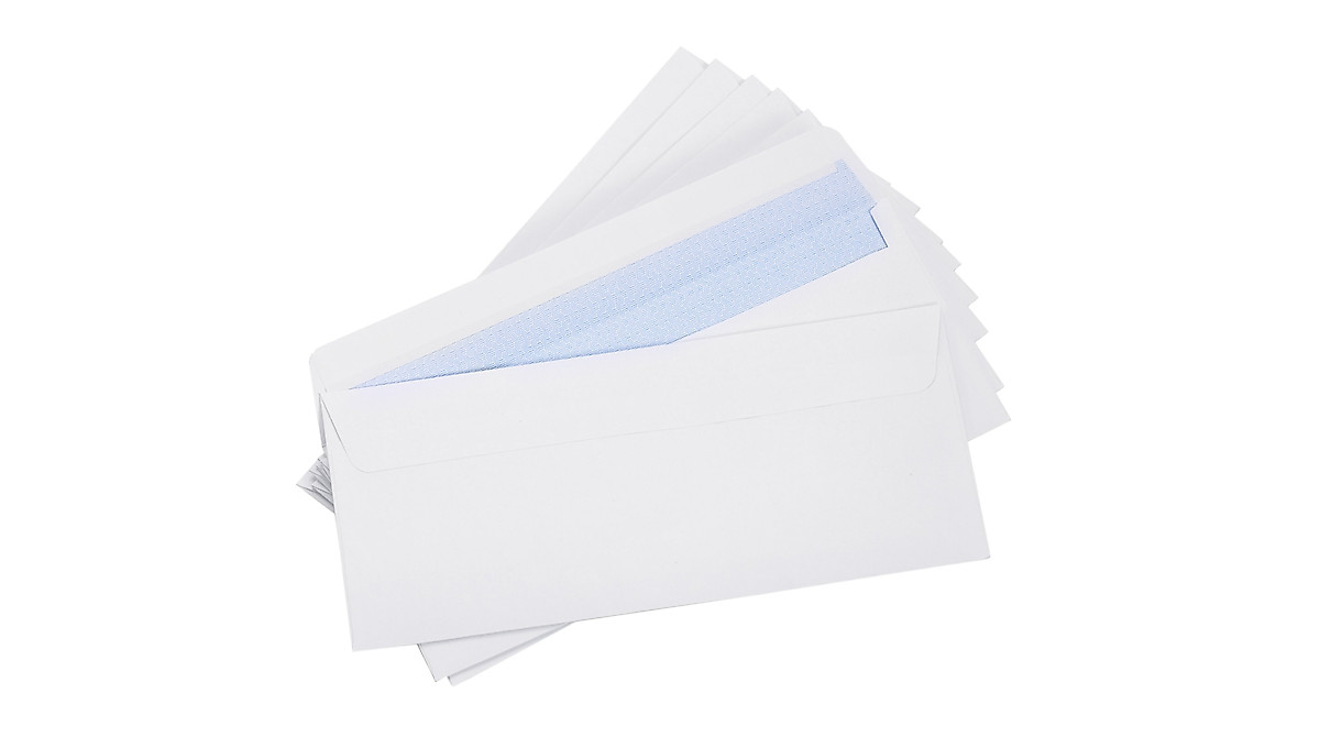 Office Deed Double Window Self-Seal Check Envelopes