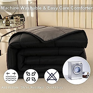SOULOOOE Oversized California King Plus Comforter 120x120, Winter Warm Extra Large King Size Quilts 3 Pieces Lightweight Reversible Down Alternative Comforter for All Season with 8 Corner Tabs
