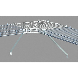 ClosetMaid 2106700 Shelf and Rod Wire Closet Corner Shelf Kit