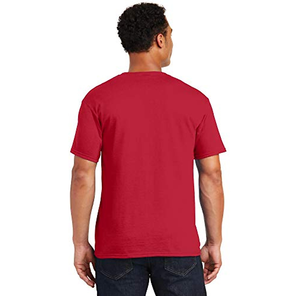JERZEES Adult Dri-Power Heavyweight Blend T-Shirt , Medium, True Red
