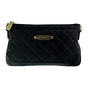 Pierre Cardin Navy Blue Leather Quilted Crossbody Bag for womens