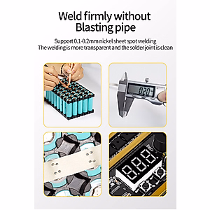 Mekek Spot Welder Control Board, 99 Levels 12V 2400A Spot Welder Kit, Handheld Portable DIY Spot Welding Machine PCB Circuit Board for 18650 Lithium Battery (with housing)