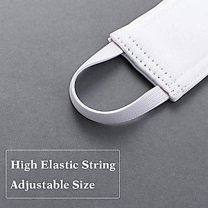 PONY DANCE Baby Door Latch Cover Closer - Nursery Door Silencer with Strong Elastic Straps, Thick Solid Cushion for Noise Reduction, Prevents Slamming, 3 Pieces, 4W x 2L Inches, Pure White