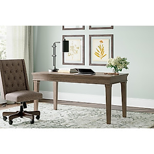 Ashley Furniture Signature Design by Ashley Janismore Traditional Home Office 63 inch Desk in Weathered Gray