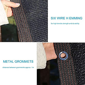 Black Shade Net 90% Sun Protection Shading Net with Grommet Garden Fence Privacy Screen Mesh Shade Cloth 2x3m 4x5m 4x6m 7x8m 3x5m ( Color : Black , Size : 1x4m )