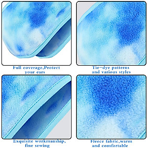 Vicenpal Ear Warmer Headband 3 Pieces Winter Ear Headbands Fleece Running Ear Cover Colorful Running Headband Sleep Ear Muffs for Men Women Skating Skiing Running Yoga Riding Outdoor Indoor