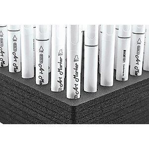 Polar Whale Art Marker Storage Tray Organizer Pen Pencil Brush Storage Design Stand Supply Horizontal Storage Non-Scratch Non-Rattle Washable Compatible with Copic and More Holds 144