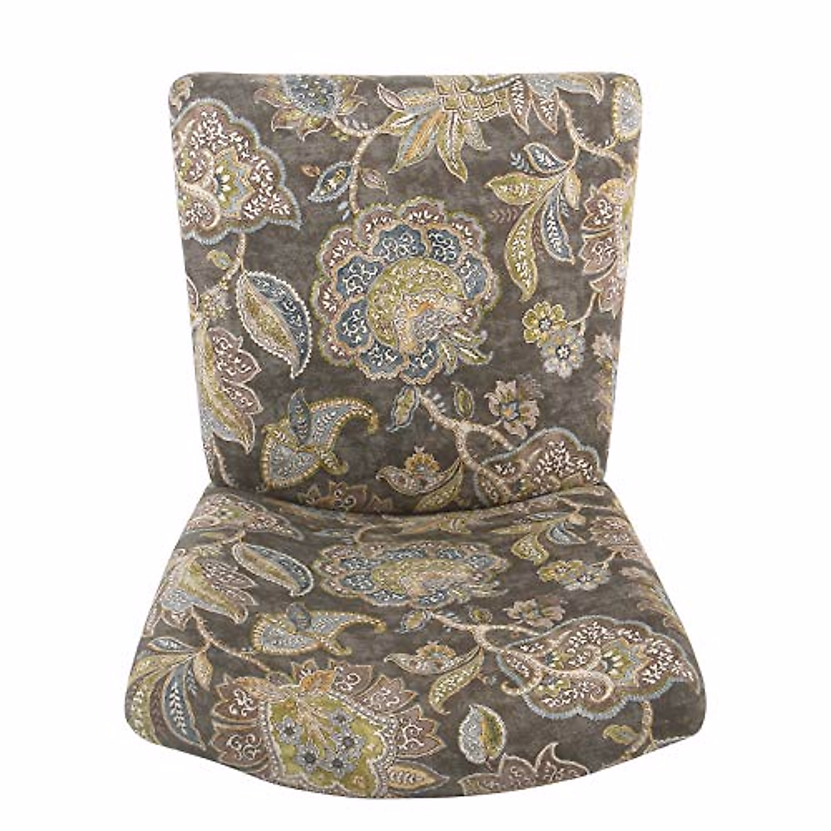 HomePop Parsons Classic Upholstered Accent Dining Chair, Set of 2, Multicolor Gray Floral